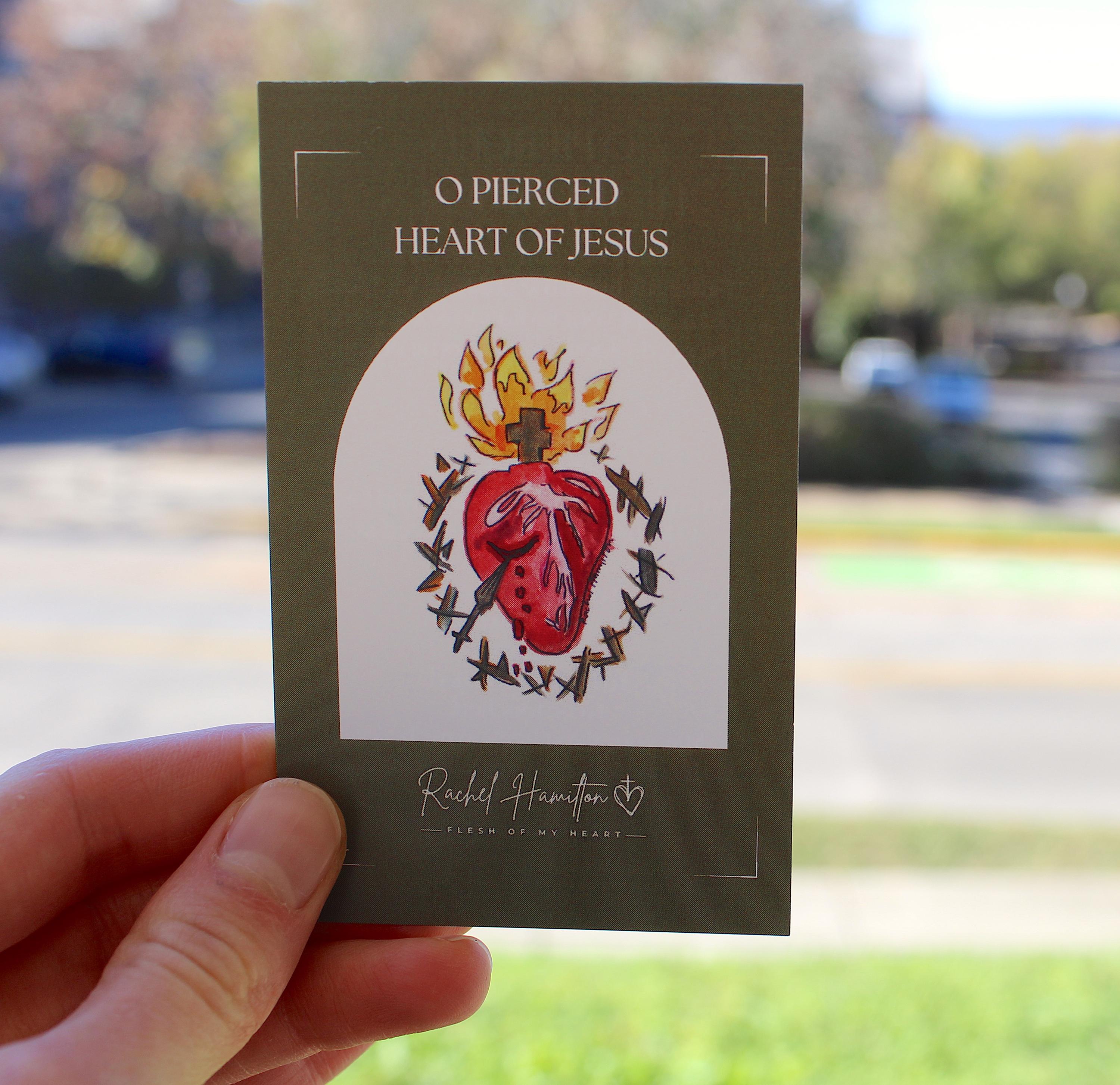Prayer Cards: Sacred Heart of Jesus | Original Catholic Prayer Card ...