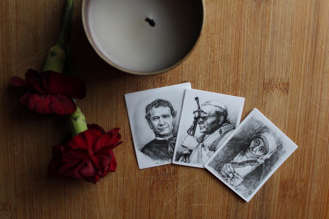 Catholic Saint Stickers pack of 3 - Etsy