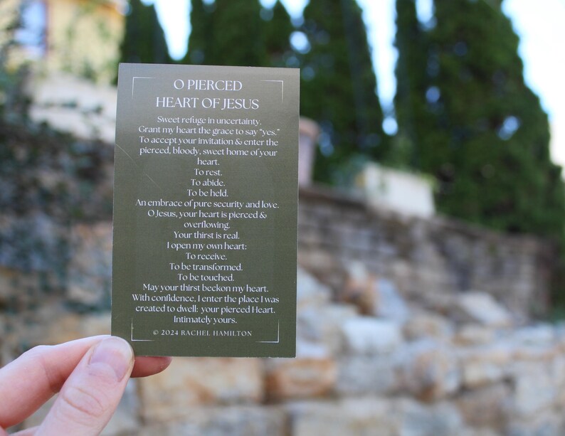 Prayer Cards: Sacred Heart of Jesus | Original Catholic Prayer Card ...