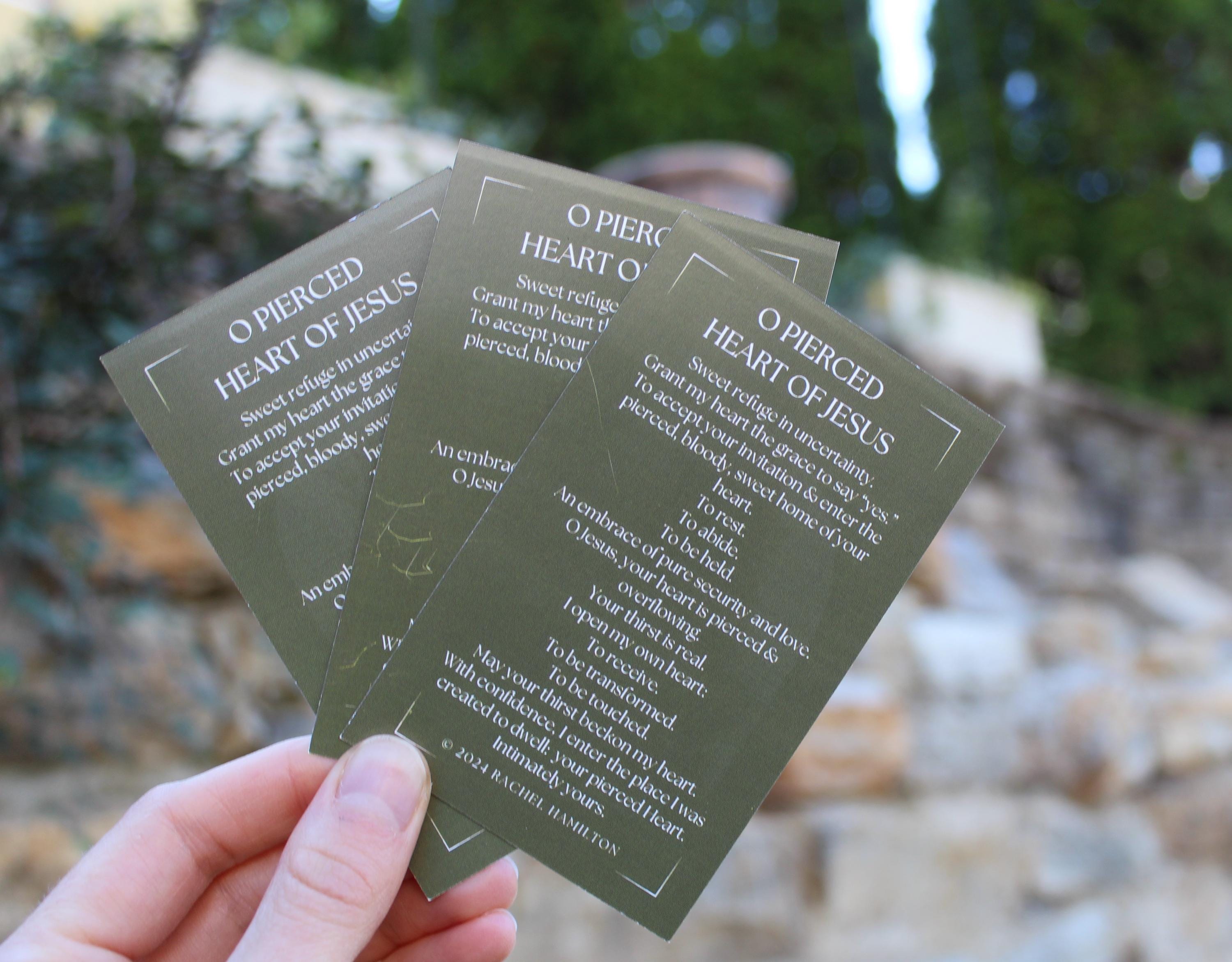 Prayer Cards: Sacred Heart of Jesus | Original Catholic Prayer Card ...