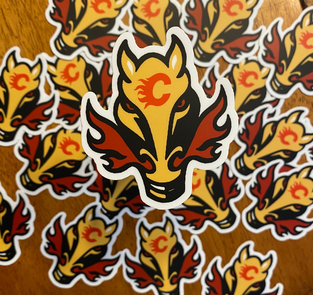 Calgary Flames Sticker - Etsy