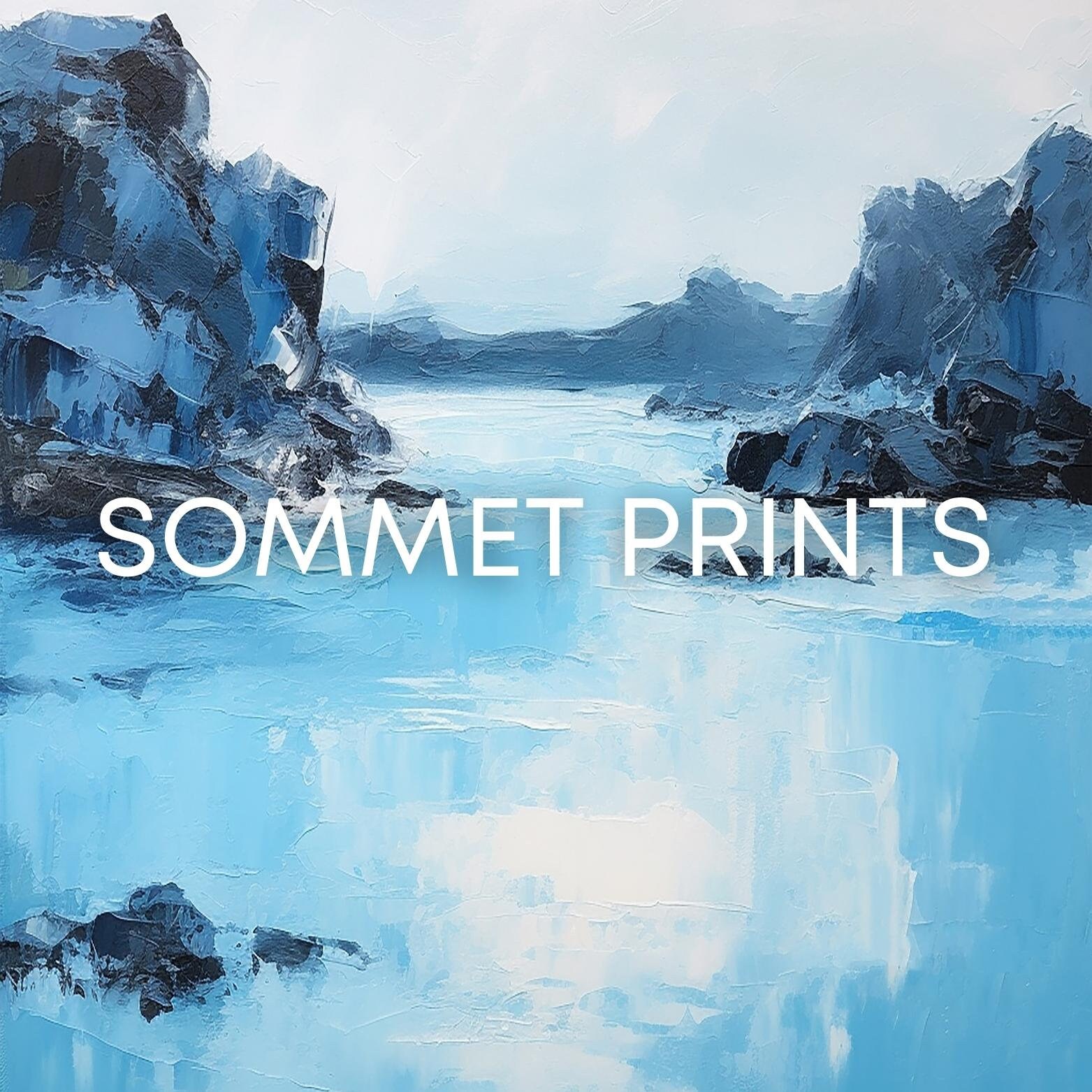 Modern Lagoon Landscape Print Iceland Wall Art Digital Printable ...