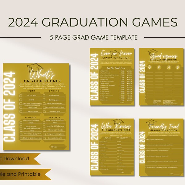 Graduation Games - Etsy