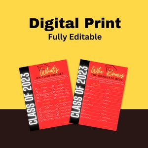 Editable 2023 Graduation Bundle Printable Graduation Bundle - Etsy