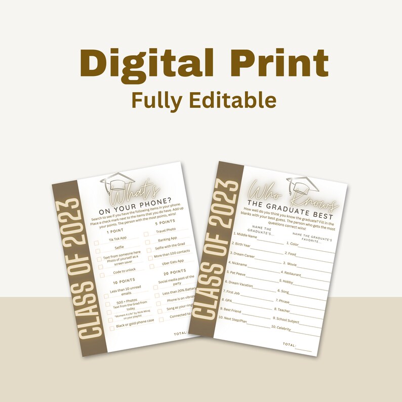 Editable 2023 Graduation Bundle Printable Graduation Bundle - Etsy