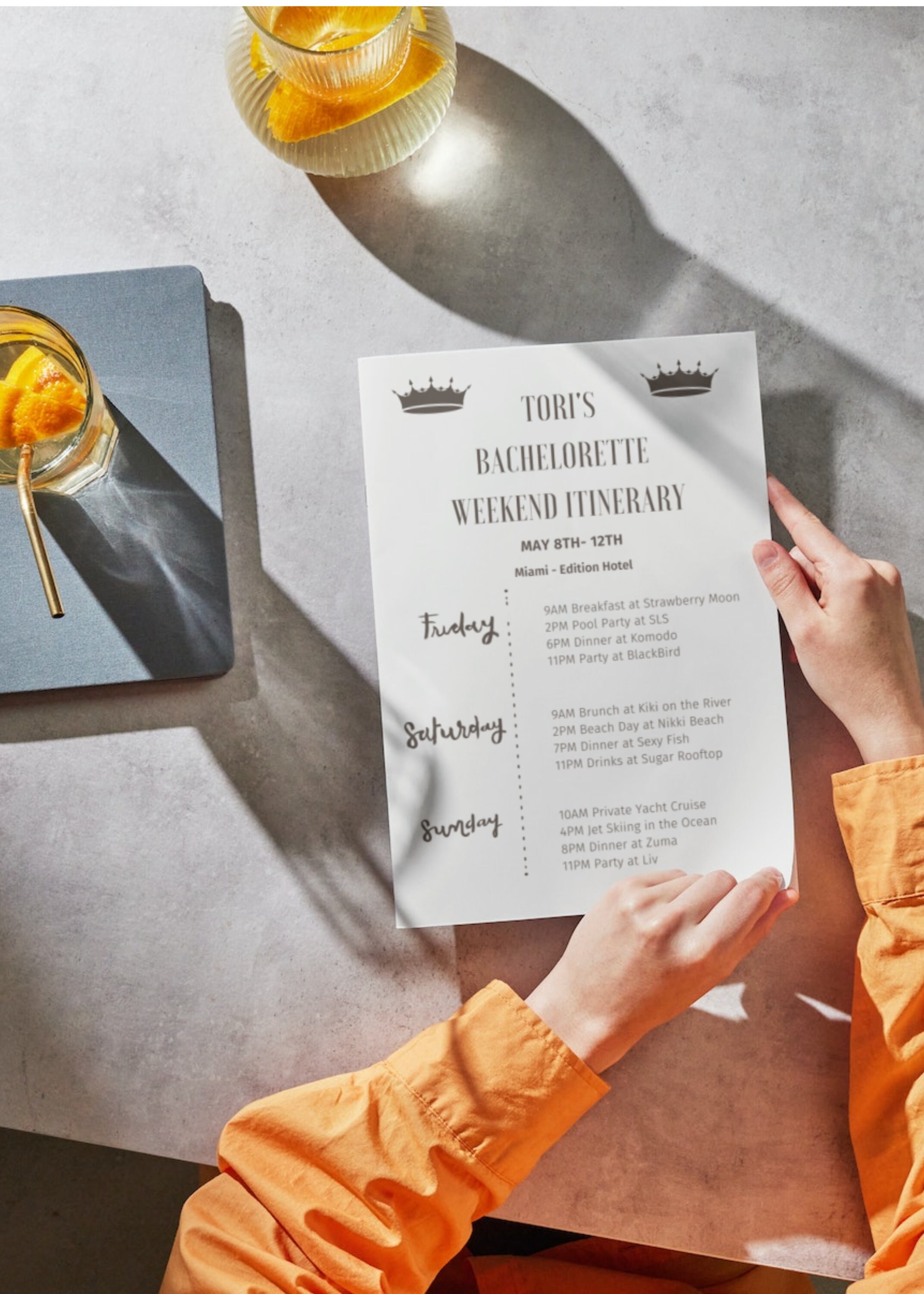 Editable and Printable Bachelorette Weekend Crown Neutral - Etsy