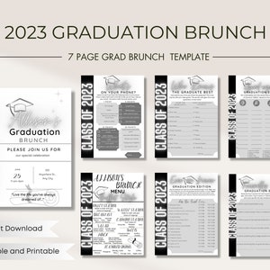 Editable 2023 Graduation Bundle, Printable Graduation Bundle With Games ...