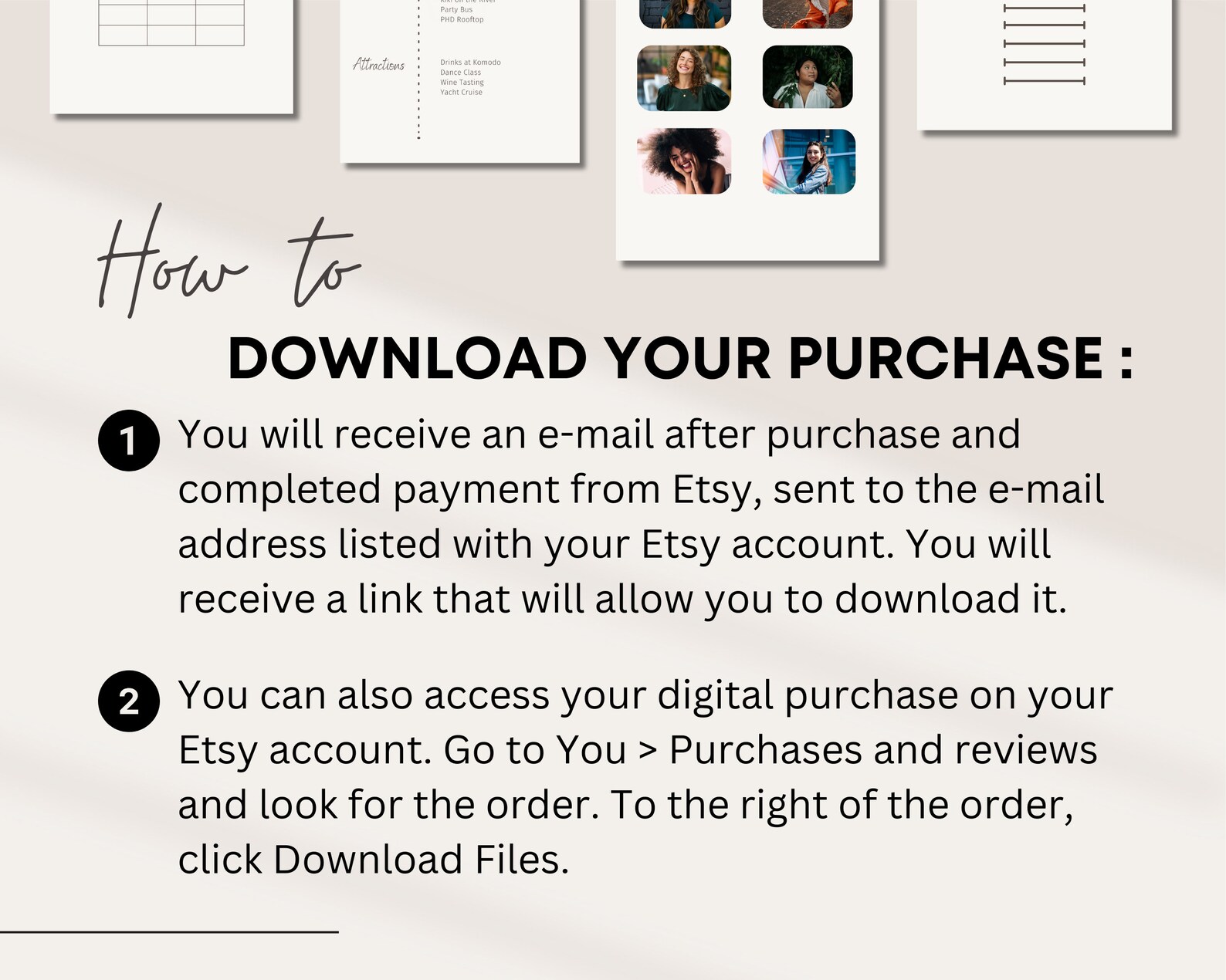 Editable and Printable Bachelorette Weekend Crown Neutral Bundle ...