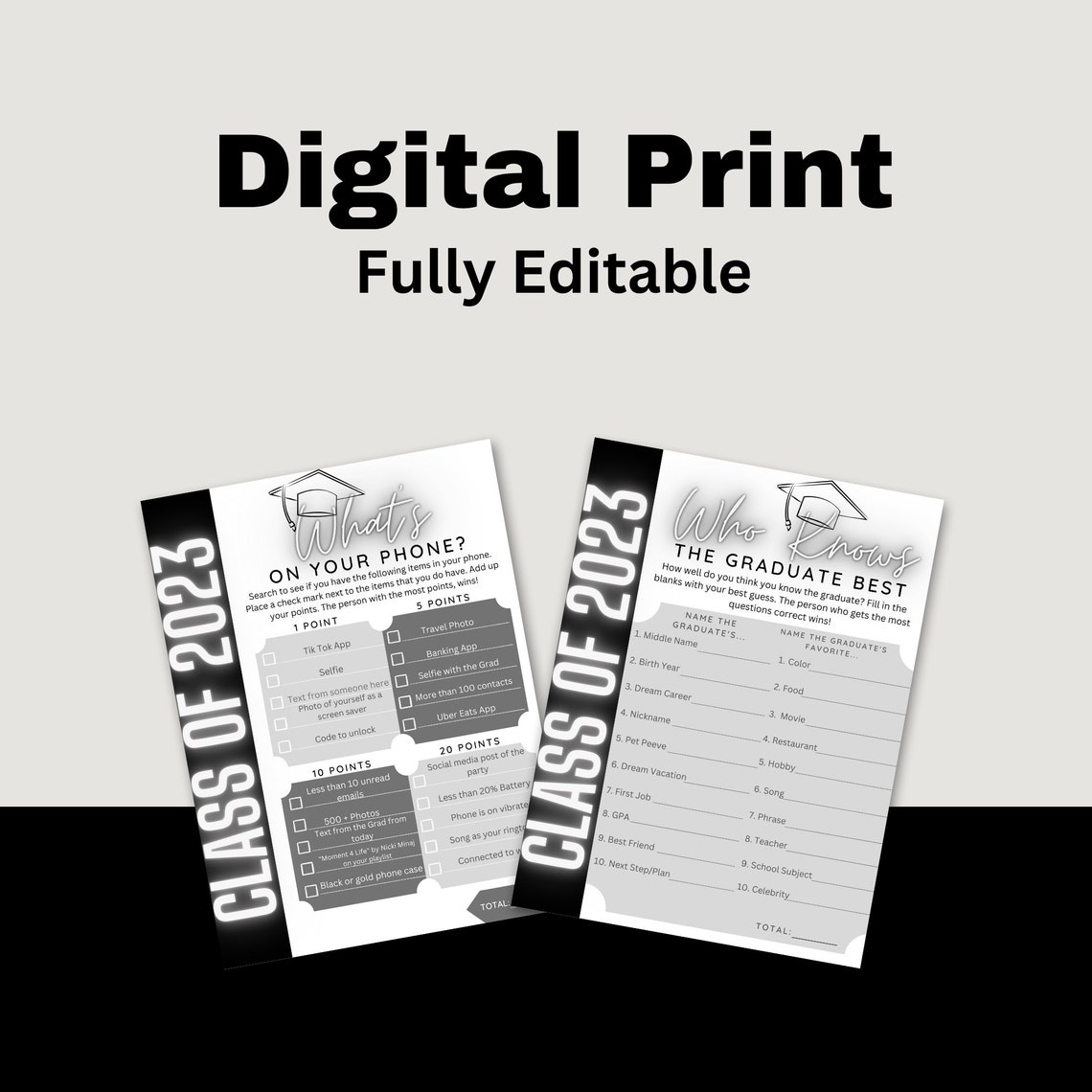 Editable 2023 Graduation Bundle Printable Graduation Bundle - Etsy