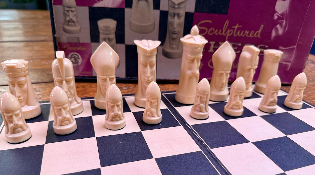 Beautiful Vintage Peter Ganine Chess Set, “gothic” Edition, 1957 ...
