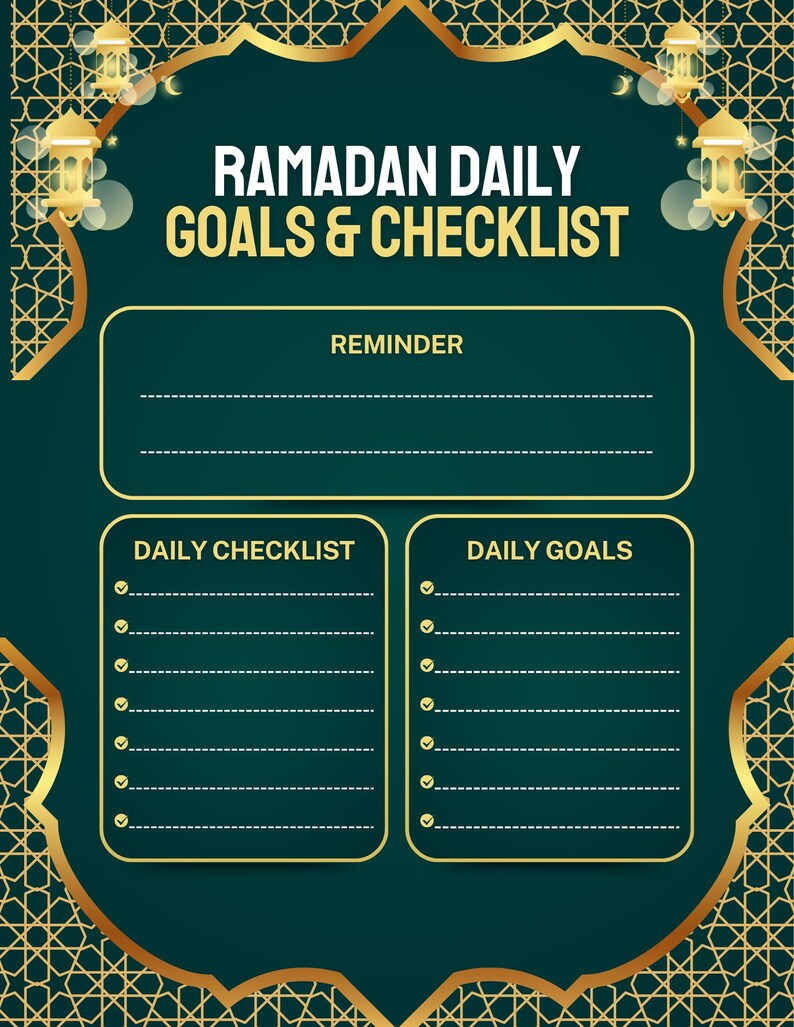 Ramadan 2026 Planner Bundle - Printable PDF for Adults & Kids - Fasting ...