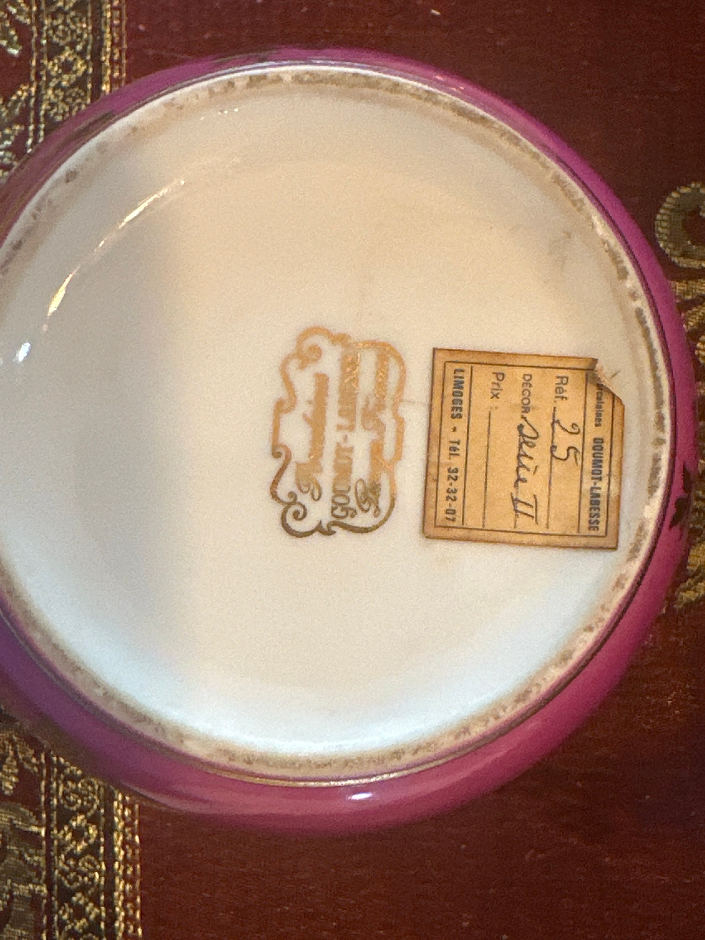 Limoges Lidded/ginger Jar With Original Sticker and Stock - Etsy