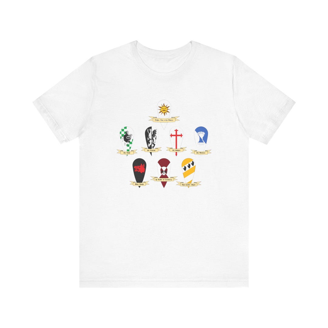 Holy Grail Knights Shields Shirt, Free Shipping - Etsy