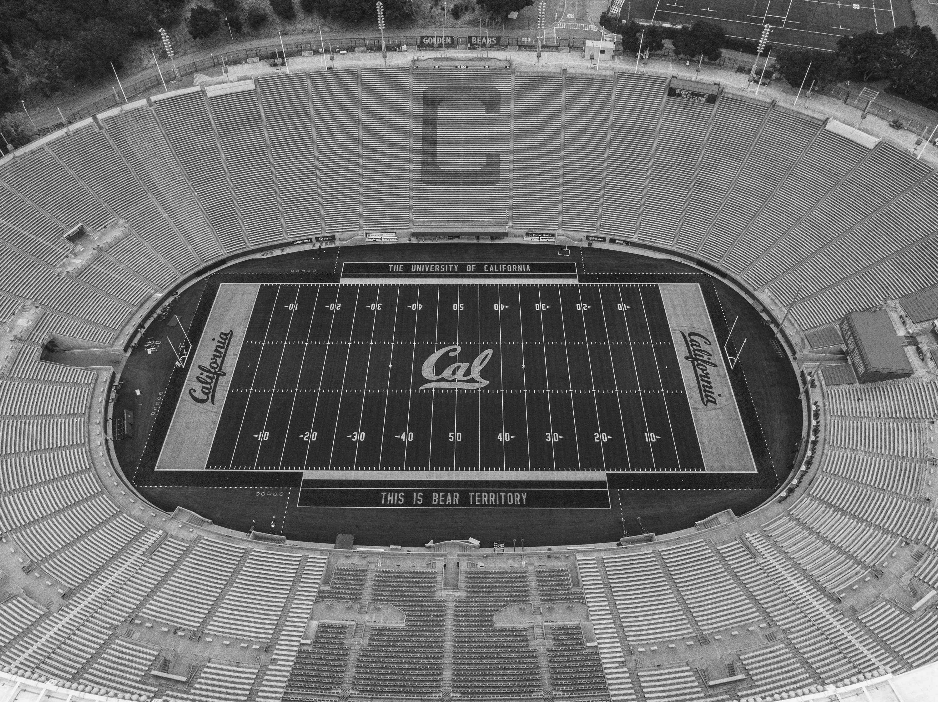 Aerial View of UC Berkeley Stadium - Digital Print - Etsy