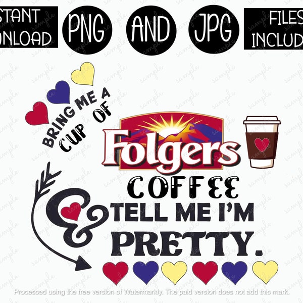 Folgers Coffee Svg - Etsy