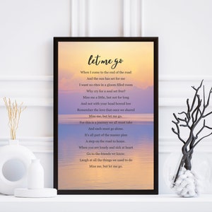 Miss Me but Let Me Go, Funeral Poem, in Loving Memory, Embracing ...