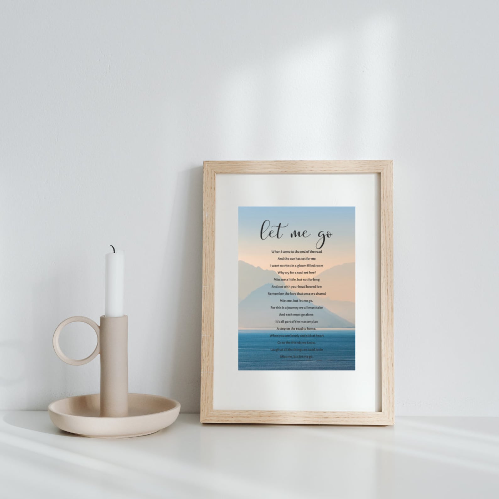 Miss Me but Let Me Go, Funeral Poem, in Loving Memory, Embracing ...