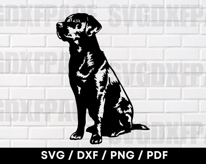 Labrador SVG PNG DXF, Labrador Svg, Labrador Silhouette, Dog Clipart ...