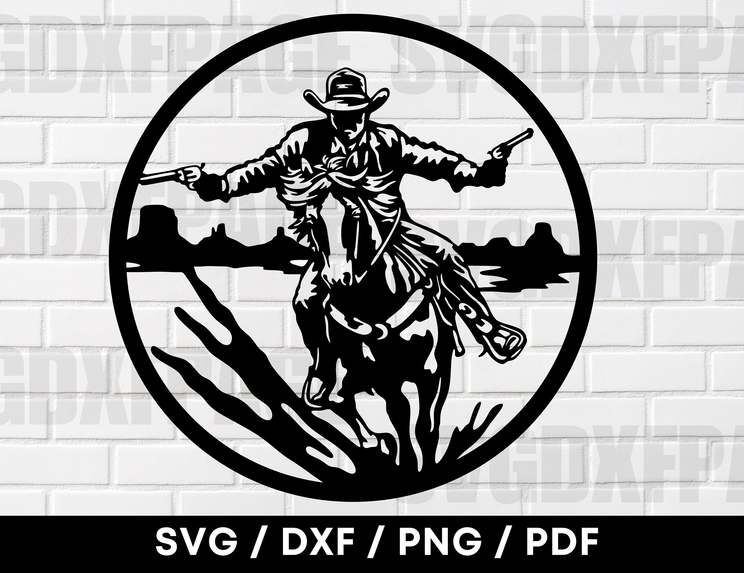 Cowboy DXF SVG PNG, Cowboy Svg, Cowboy Cut Files Western Cut Files, Dxf ...