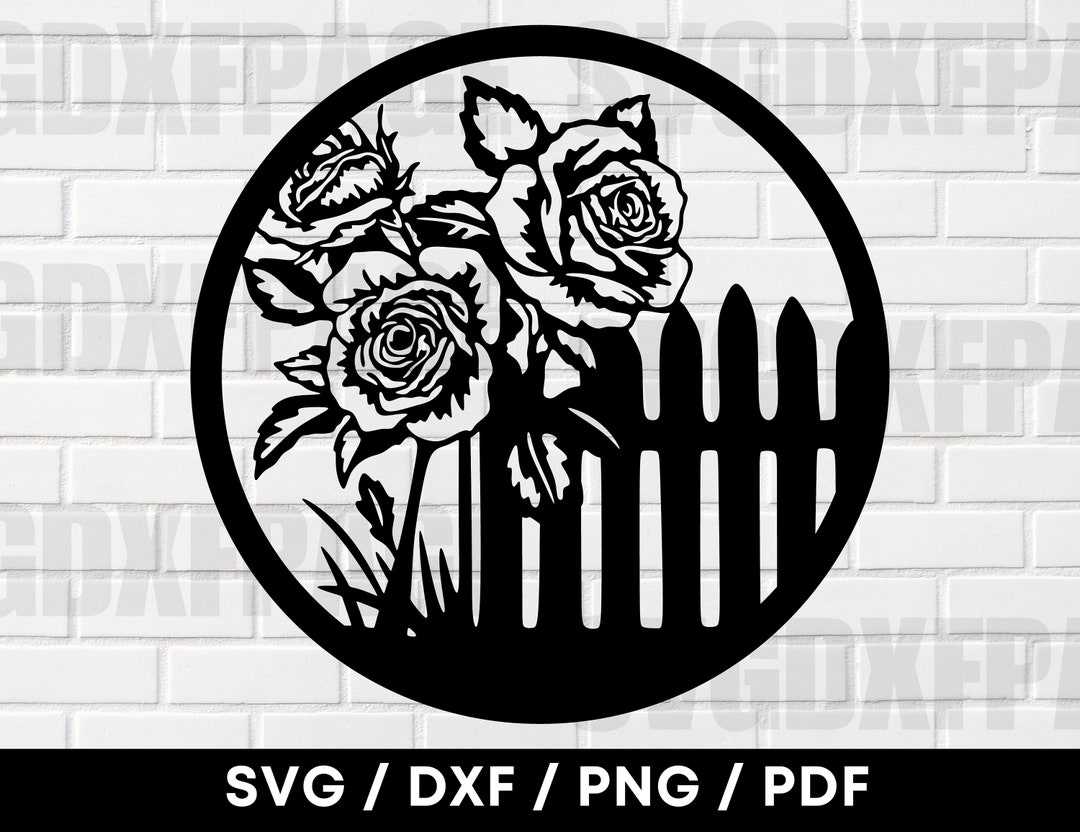 Roses DXF, PNG, SVG, Rose Svg, Dxf Files for Plasma, Rose Sign, Dxf ...