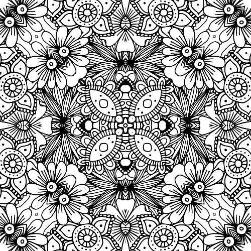 Art Therapy Mandala Digital/printable Coloring Book - Etsy