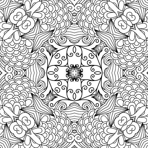 Art Therapy Mandala Digital/printable Coloring Book - Etsy