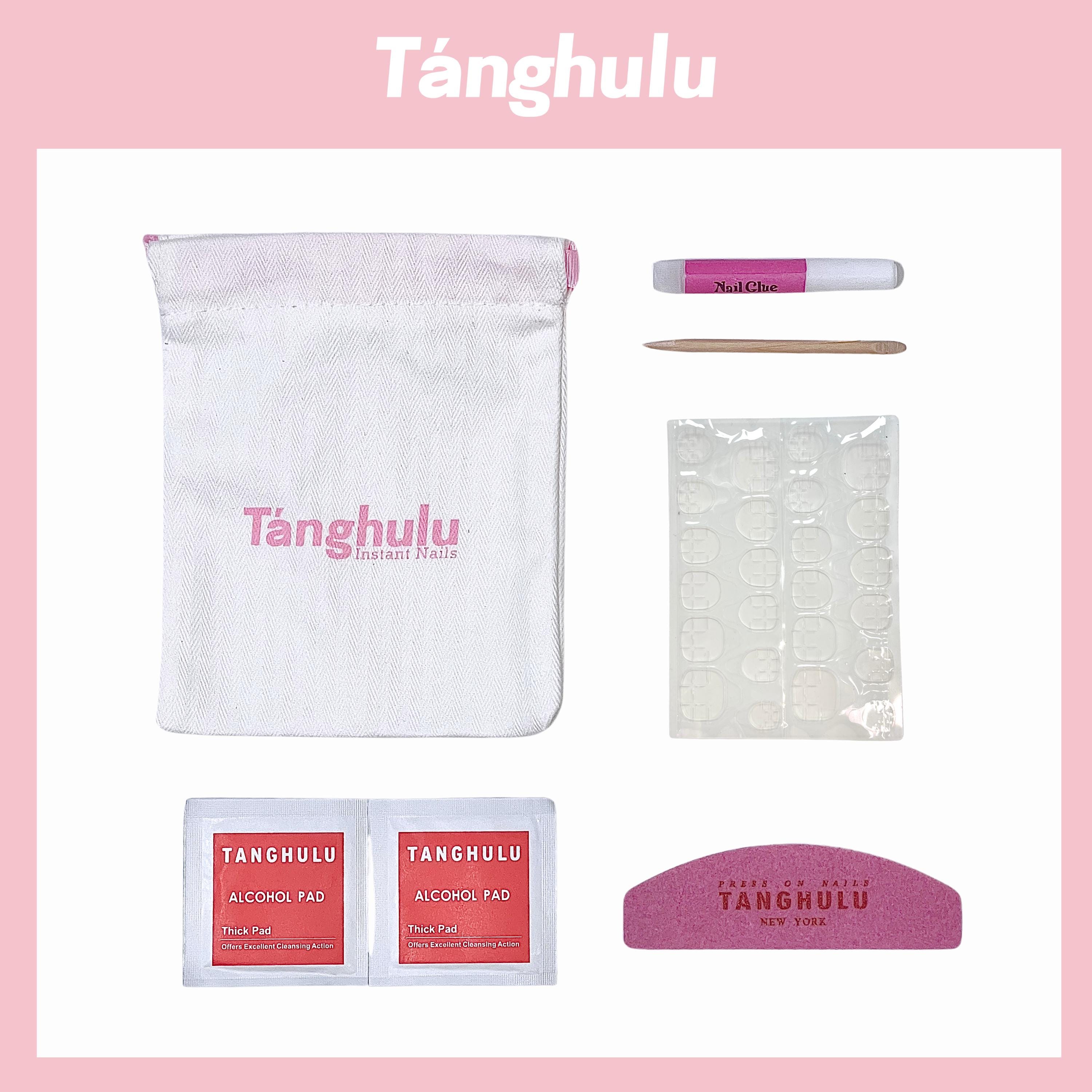 Rose Quartz Press on Nail/square Nail/coffin Nail/pastel Pink/white ...