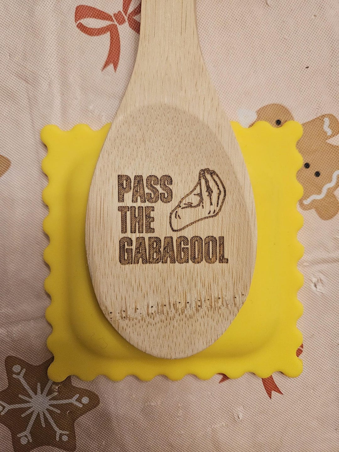 Sopranos Inspired Engraved Wooden Spoon - "pass the Gabagool" - Perfect ...