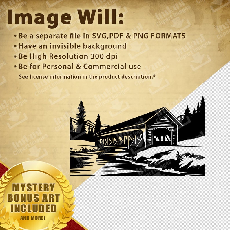 Covered Bridges SVG, Old Wooden Bridge SVG Bundle, 30+ Timber Truss ...