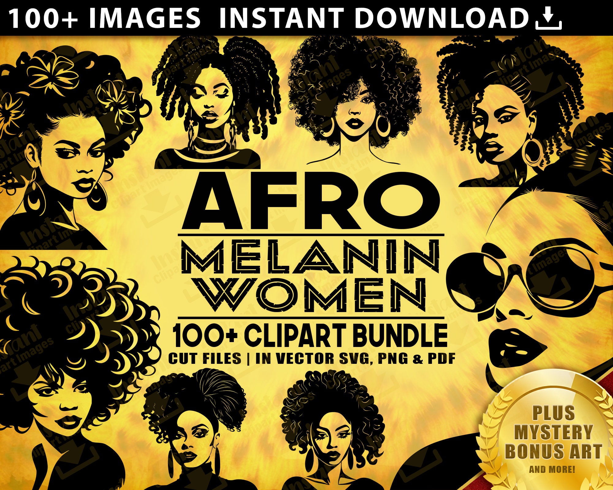 Afro Girls Svg Melanin Women Svg Black Woman Svg Bundle 100 Etsy