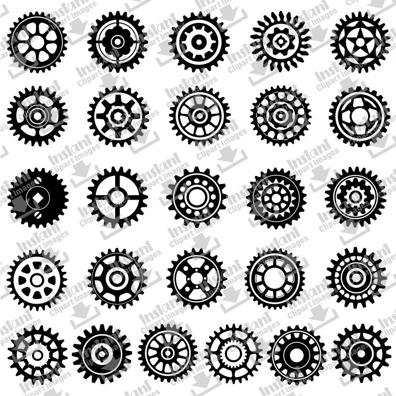 Gears, Gear SVG, Gears Cogs SVG Bundle, Gear SVG Bundle, Clipart ...