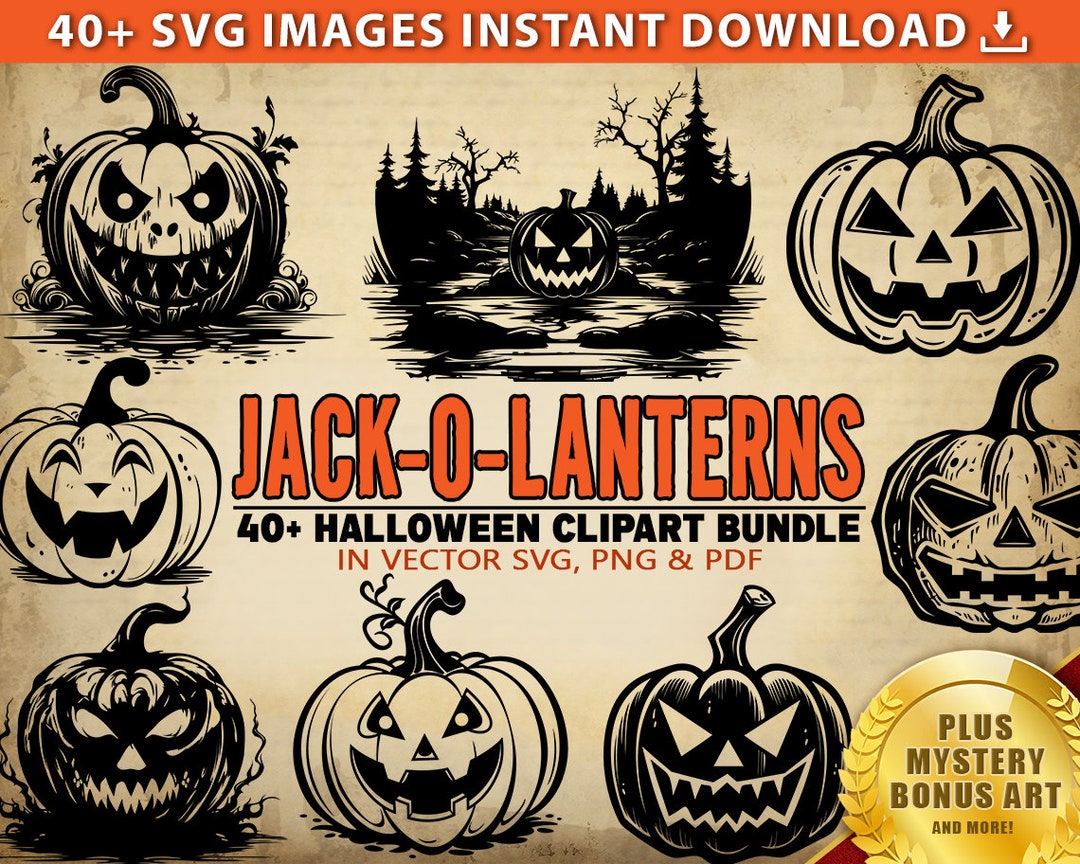 Jack-o-lantern SVG, Halloween Pumpkin SVG, Pumpkin Face SVG, Halloween ...