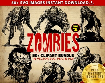 Zombie SVG Bundle - Etsy