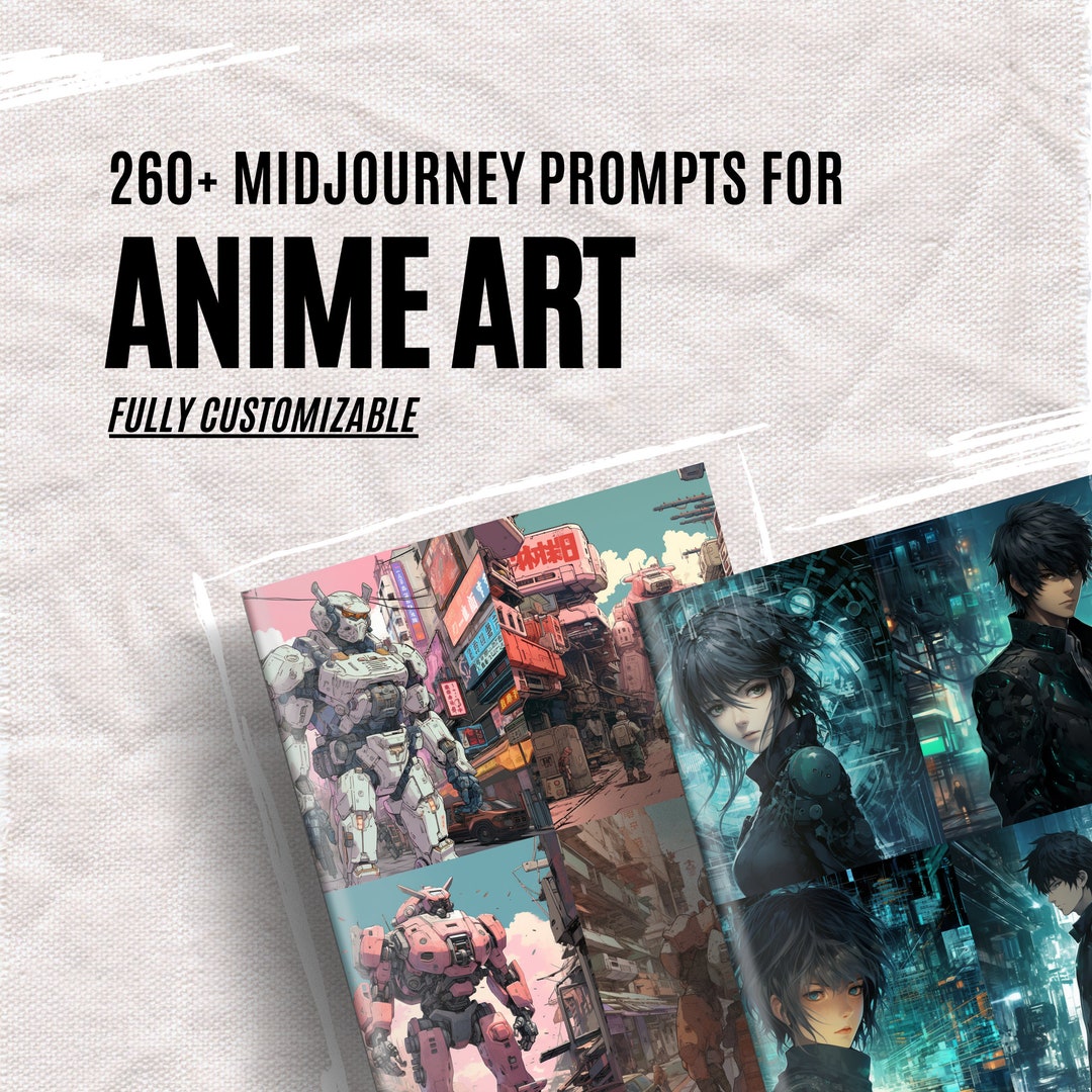 270 Midjourney Prompts for Anime AI Anime Art, Anime Midjourney, Custom ...