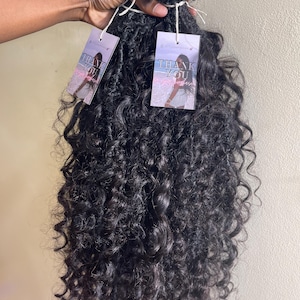 NEW Mermaid Locs Handmade Crochet Locs With Human Hair Deep Wave ...