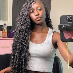 NEW Mermaid Locs Handmade Crochet Locs With Human Hair Dee Wave Texture ...