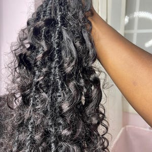 NEW Mermaid Locs Handmade Crochet Locs With Human Hair Deep Wave ...