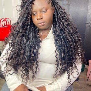 NEW Mermaid Locs Handmade Crochet Locs With Human Hair Deep Wave ...