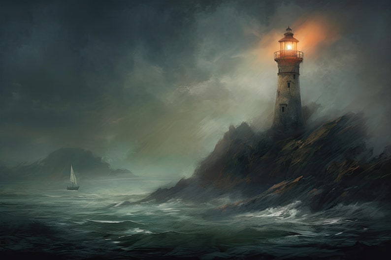 Lighthouse Purpose Digital Download Wall Art Horizontal - Etsy