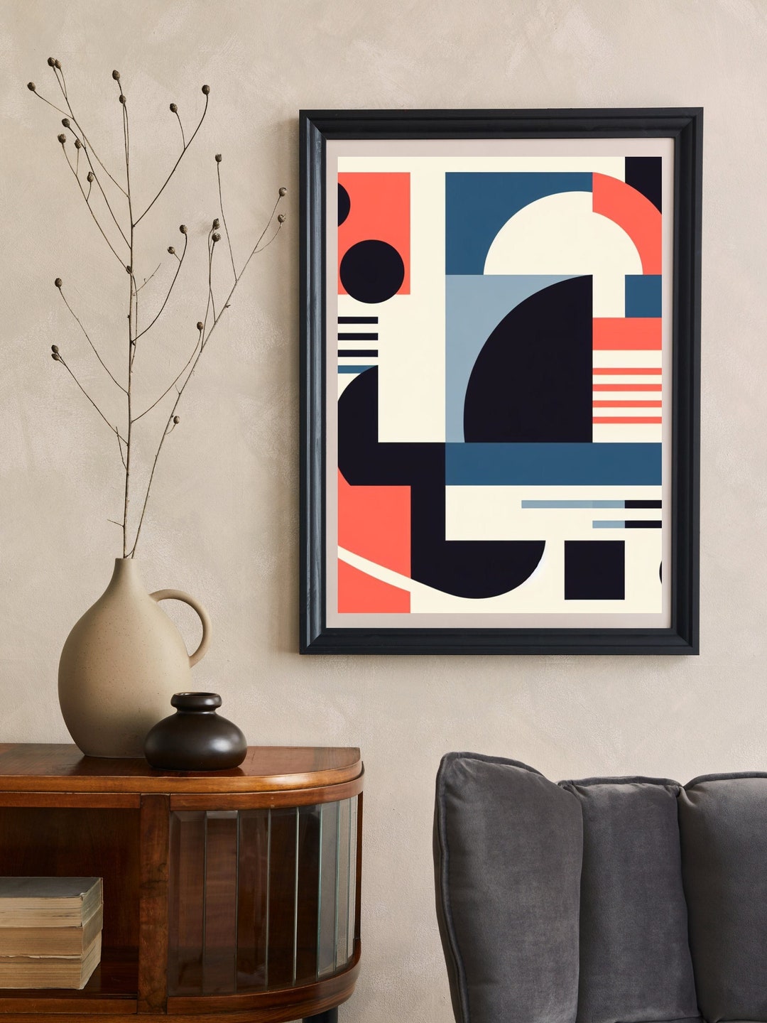 Geometric Abstract Wall Art Instant Download - Etsy