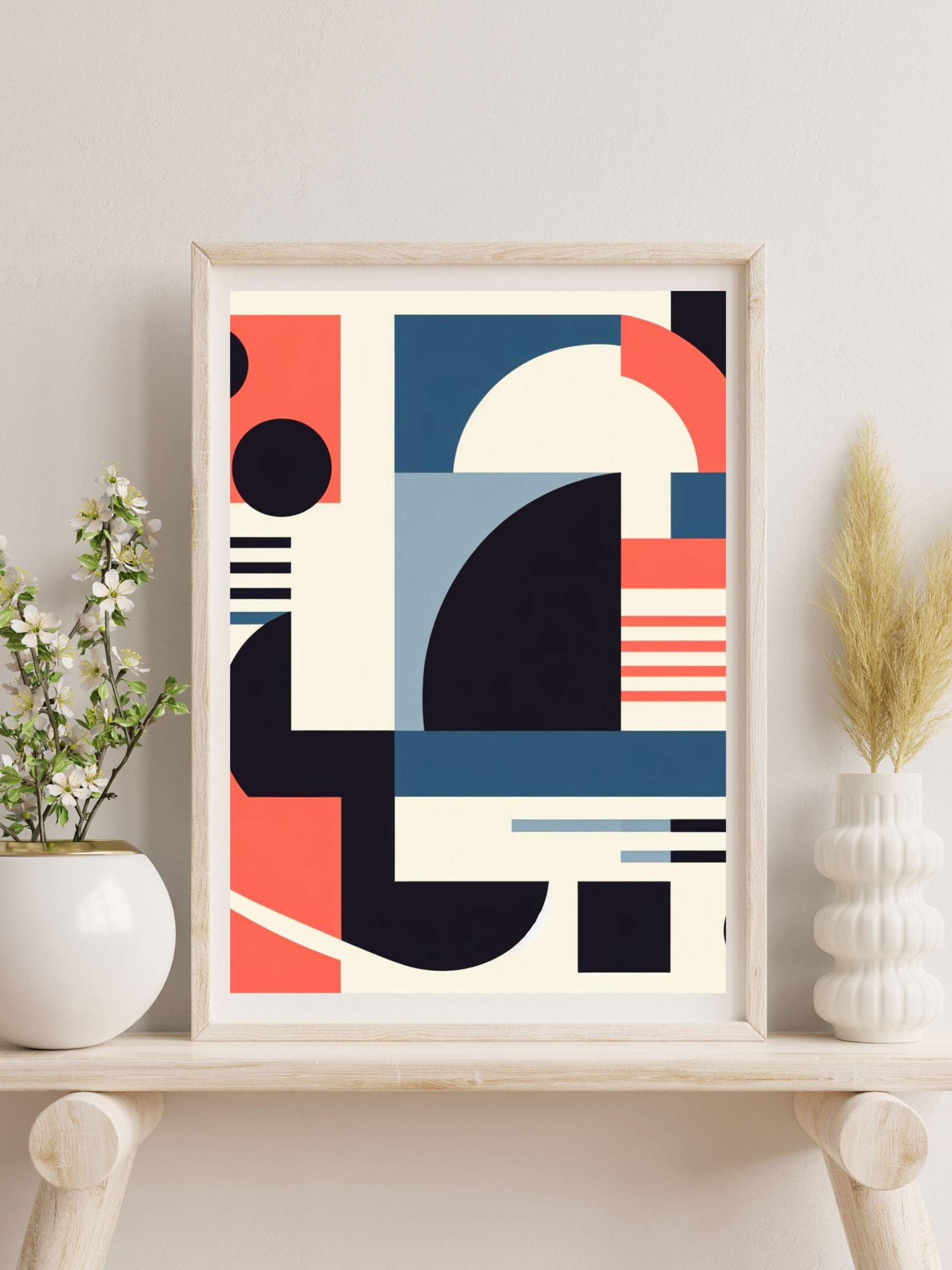 Geometric Abstract Wall Art Instant Download - Etsy