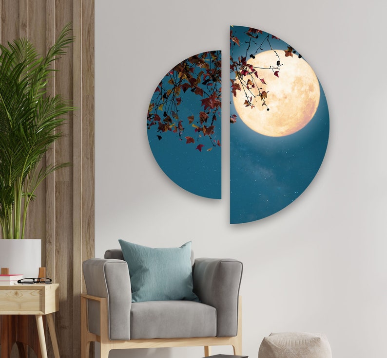 Tempered Glass Wall Art D Circle Wall Art-panoramic Wall - Etsy