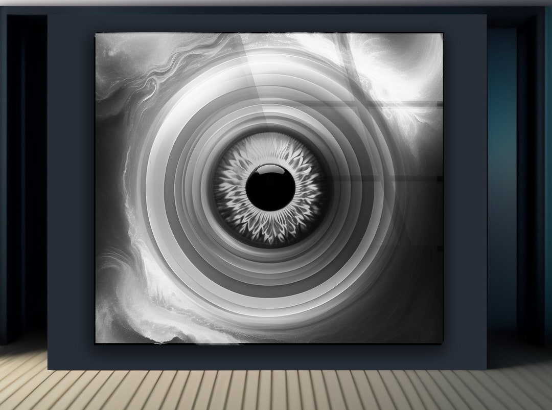 Tempered Glass Wall Art-eye Wall Art -eye Wall Decor-glass Printing ...