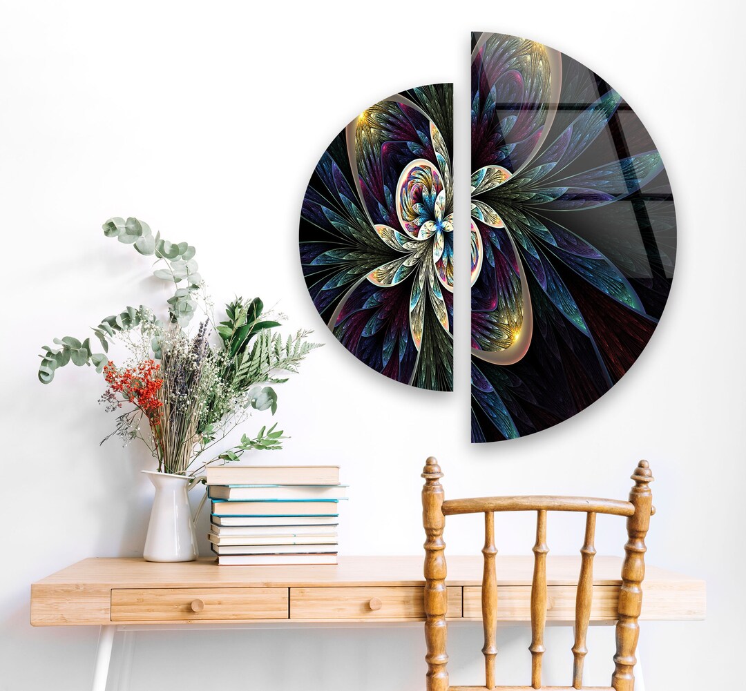 Tempered Glass Wall Art-circle D Glass panoramic Wall Art-extra Large ...