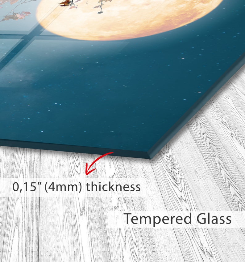 Tempered Glass Wall Art D Circle Wall Art-panoramic Wall - Etsy