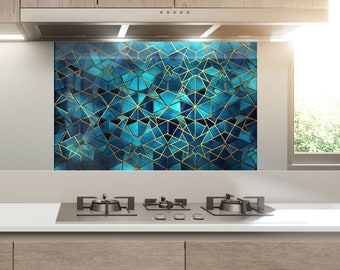 Kitchen Glass Splashback-tempered Glass Backsplash Tile - Etsy