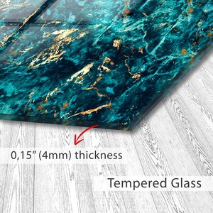 Tempered Glass Wall Art Set of D Circle Glass Wall Art-circular Wall ...