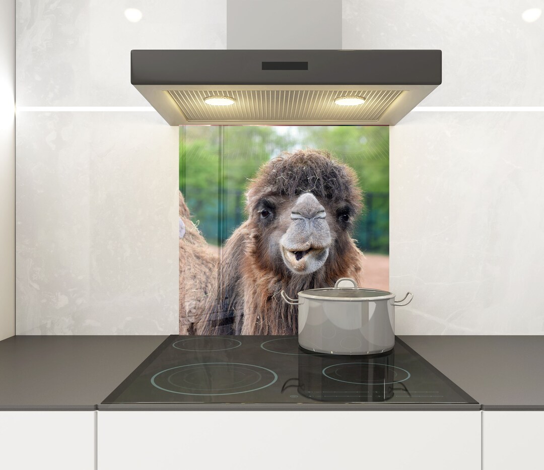 Tempered Glass Animal Backsplash Design-cooker Wall Backsplash Panel ...