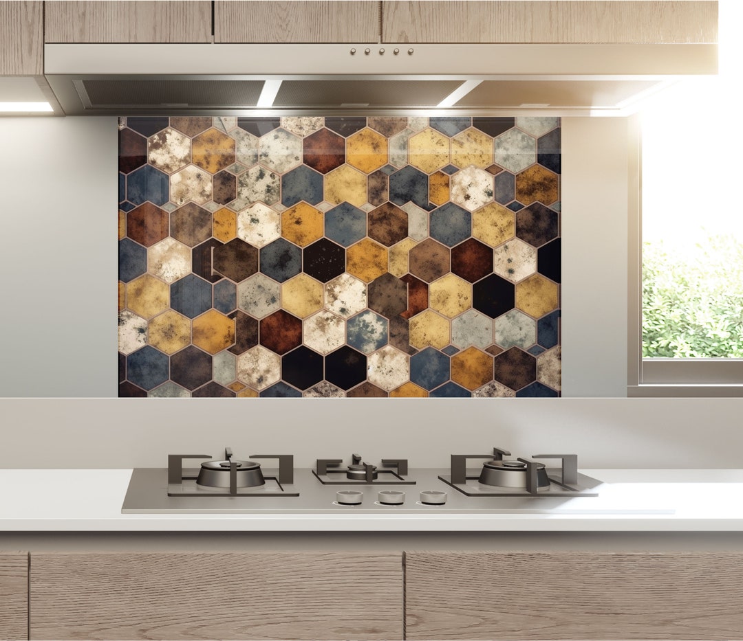 Tempered Glass Backsplash Design-cooker Wall Backsplash Panel-glass ...