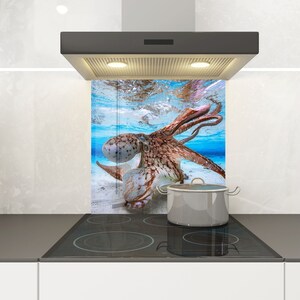 Kitchen Glass Splashback-tempered Glass Aquarium Backsplash Tile ...